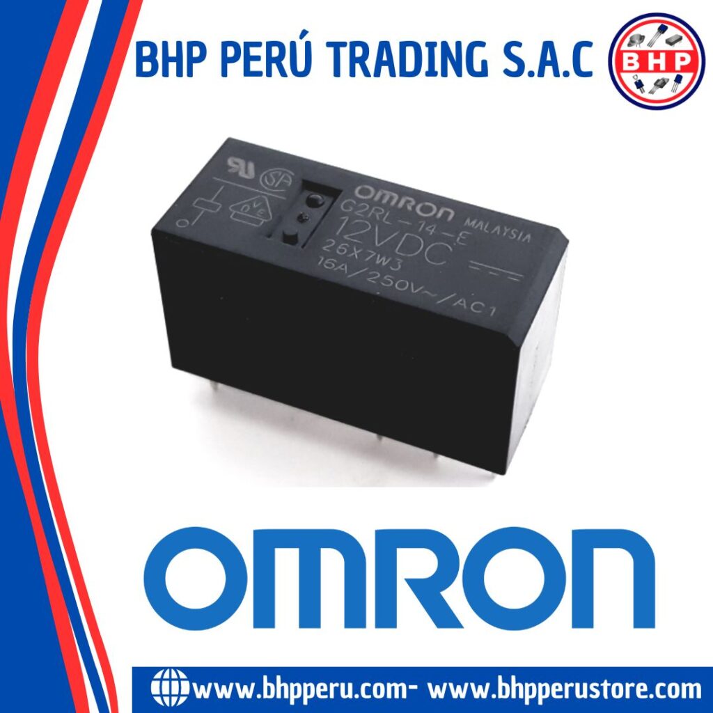 G2RL-14-E-12VDC OMRON RELAY USO GENERAL SPDT 12VDC. 16A/250VAC. 8 PINES ...