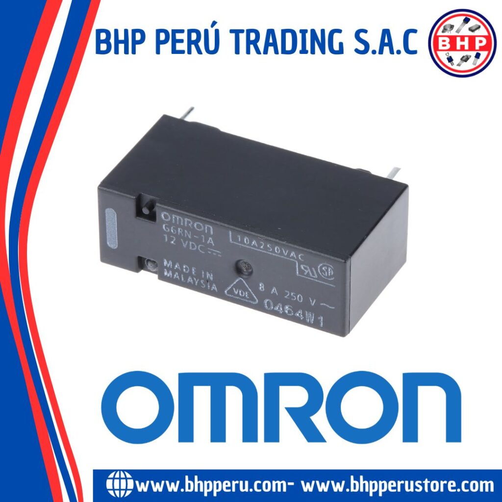 G6RN-1A-DC12 OMRON RELAY PCB MNT 8A SPST 12VDC 4 PINES – BHP Perú Web