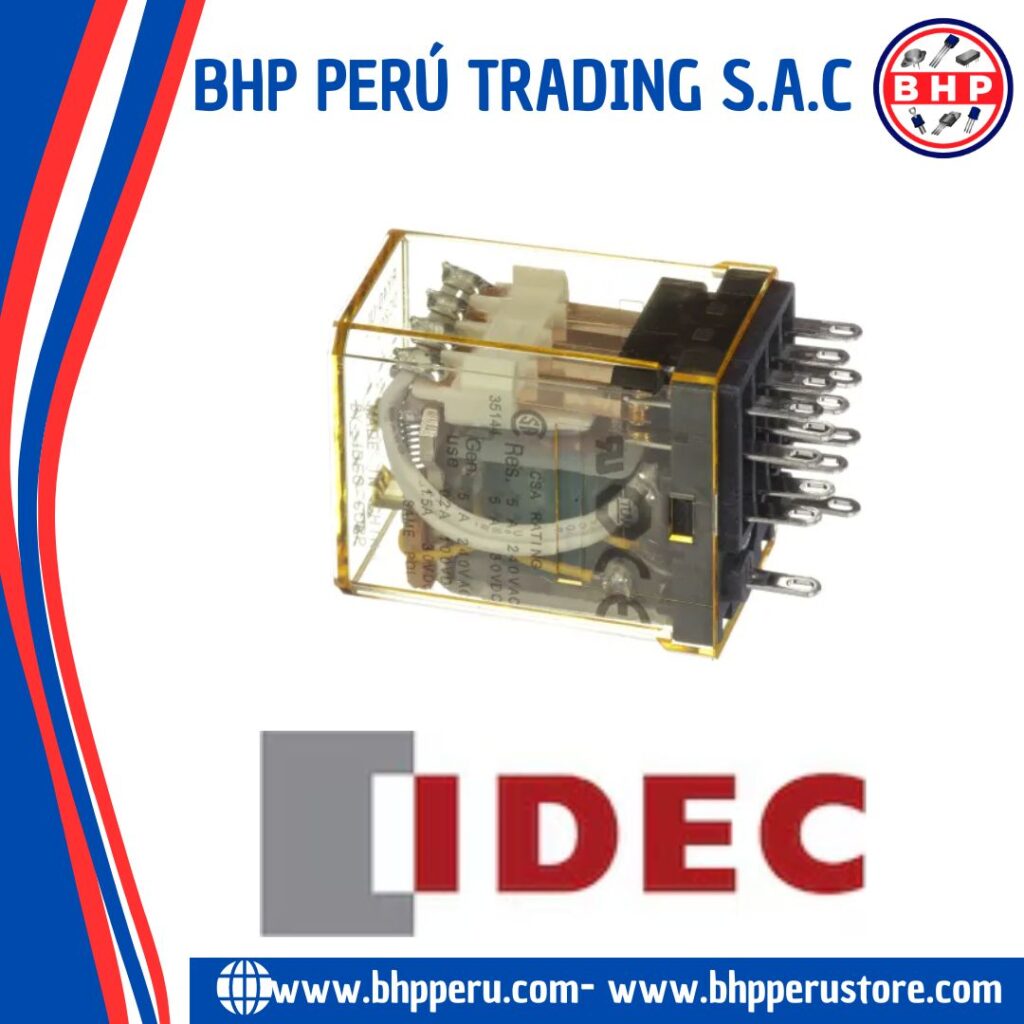 RY4S-ULDC24V IDEC RELAY 4PDT 24VDC / 5A WITH LED 14 PINES – BHP Perú Web