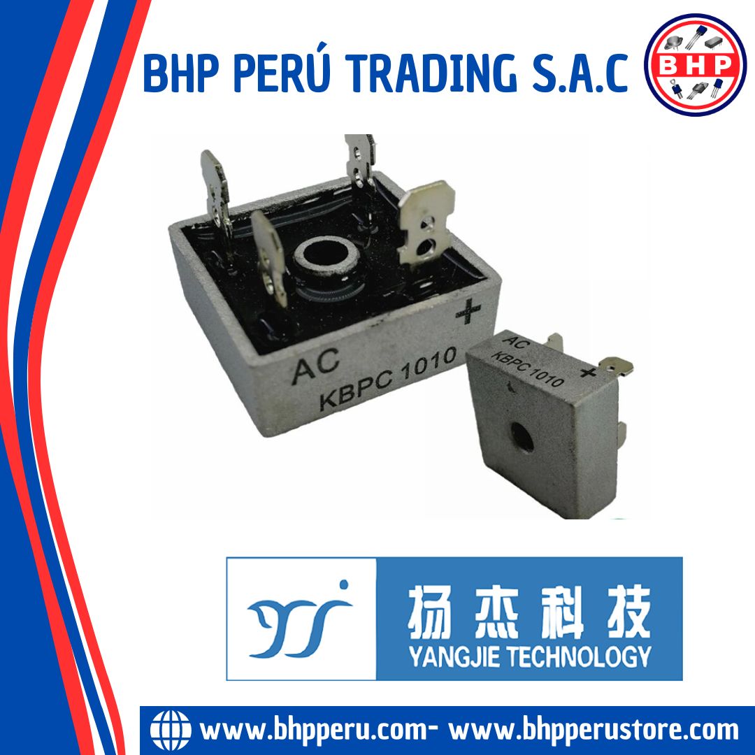 KBPC1010 YANGJIE TECHNOLOGY DIODO PUENTE MONOFÁSICO 10A / 1000V – BHP Perú Web