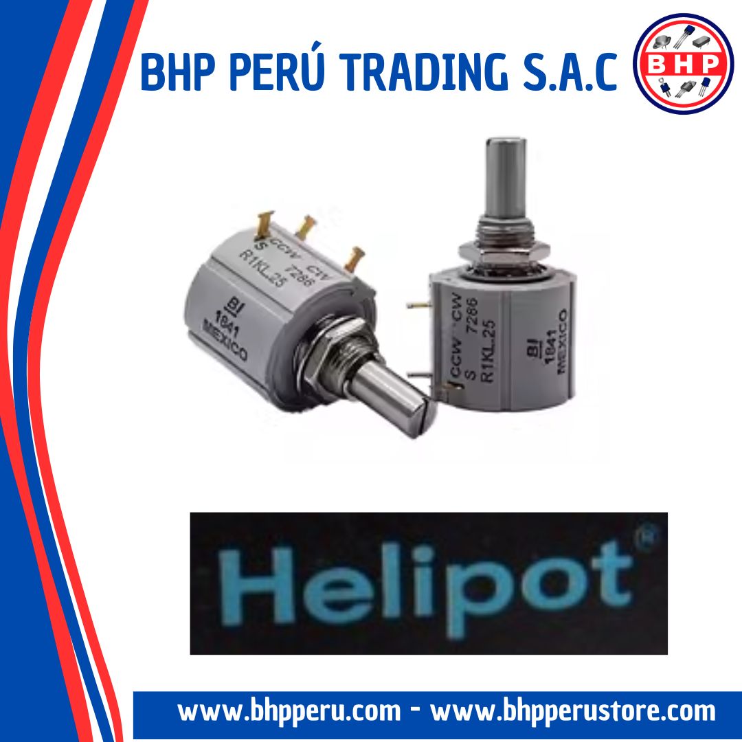 S7286R1K HELIPOT POTENCIOMETRO DE PRECISIÓN, 10 VUELTAS 1K – 2W – BHP ...
