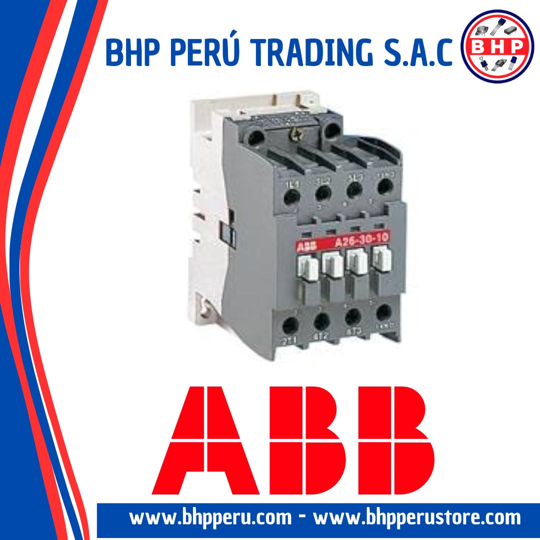 A26-30-10 ABB CONTACTOR 26A BOBINA 110-120VAC. 3PST-NO 3 POLOS – BHP Perú Web
