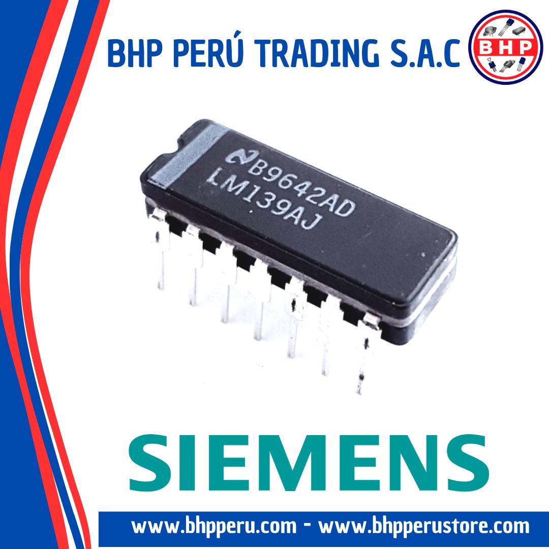 LM139AJ SIEMENS CIRCUITO INTEGRADO I.C. QUAD DIFFERENTIAL COMPARATORS DIP-14 – BHP Perú Web