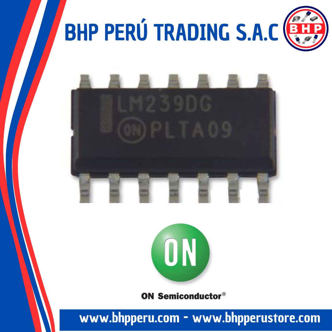 LM239DG ON SEMICONDCUTOR CIRCUITO INTEGRADO I.C. QUAD DIFFERENCIAL COMPARATOR SOIC-14 – BHP Perú Web