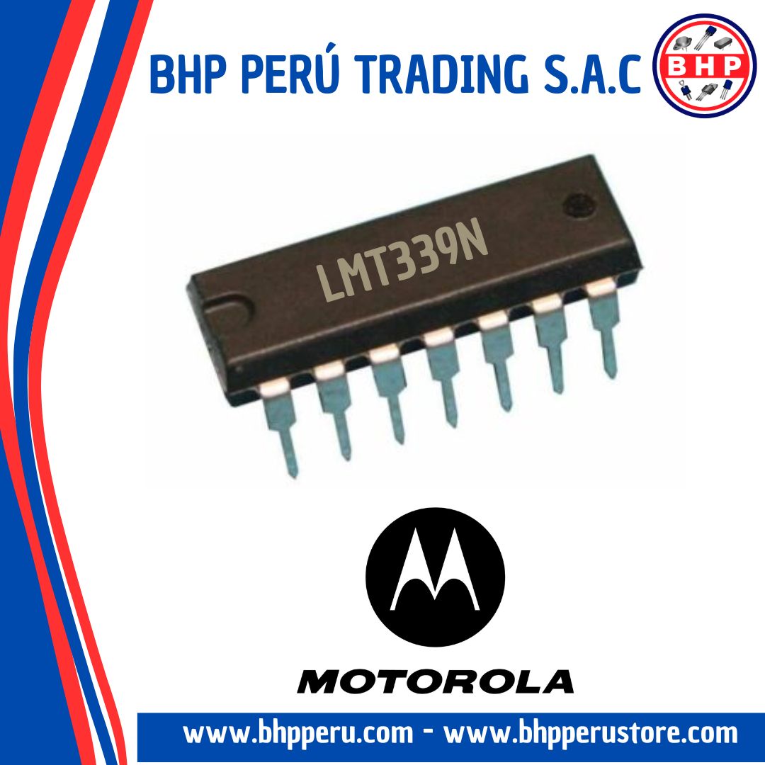 LMT339N MOTOROLA CIRCUITO INTEGRADO I.C. SINGLE SUPPLY QUAD COMPARATOR DIP-14 – BHP Perú Web