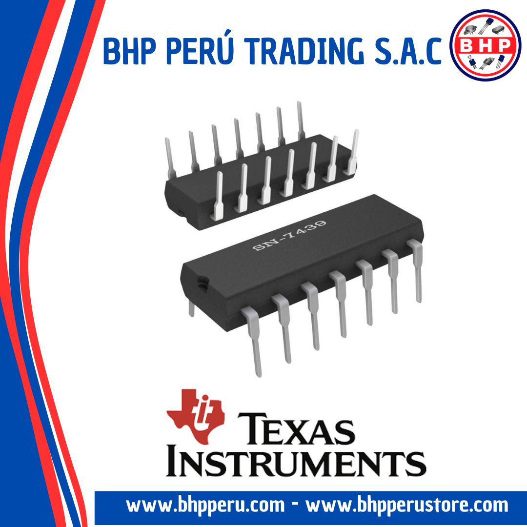 SN7439N TEXAS INSTRUMENTS CIRCUITO INTEGRADO I.C. QUAD 2-INPUT NAND BUFFER WITH OPEN-COLLECTOR ...