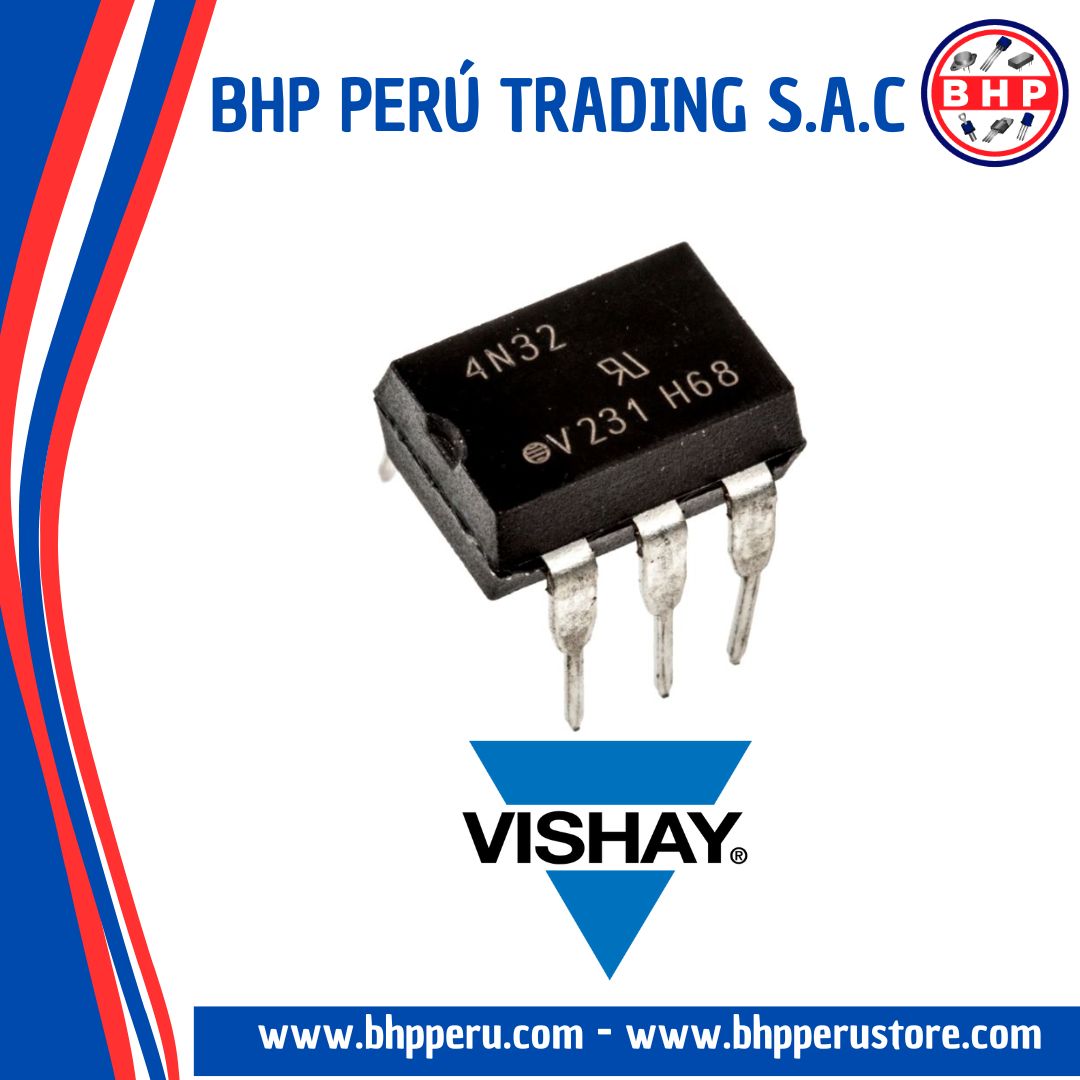 4N32 VISHAY CIRCUITO INTEGRADO I.C. OPTOCOUPLER PHOTODARLINGTON 500% ...