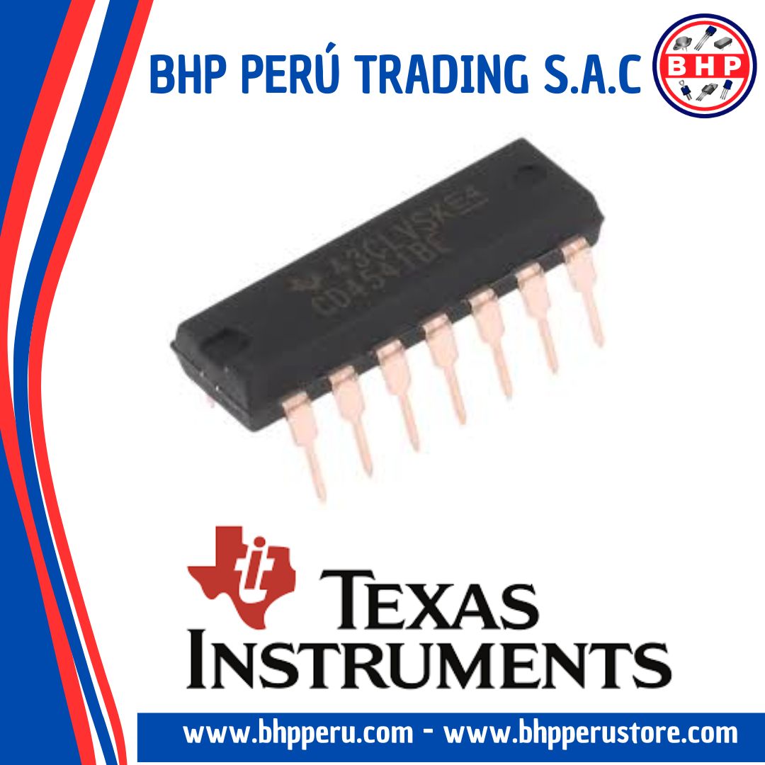 CD4541BE TEXAS INSTRUMENTS CIRCUITO INTEGRADO I.C. OSCILLATOR PROGRAMABLE TIMER 100KHZ DIP-14 ...