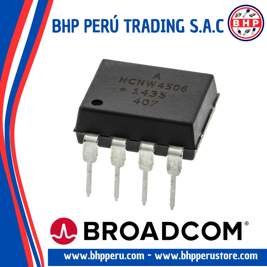 HCNW137 BROADCOM CIRCUITO INTEGRADO I.C. OPTOISOLATOR 5KV OPEN COLLECTOR DIP-8 – BHP Perú Web