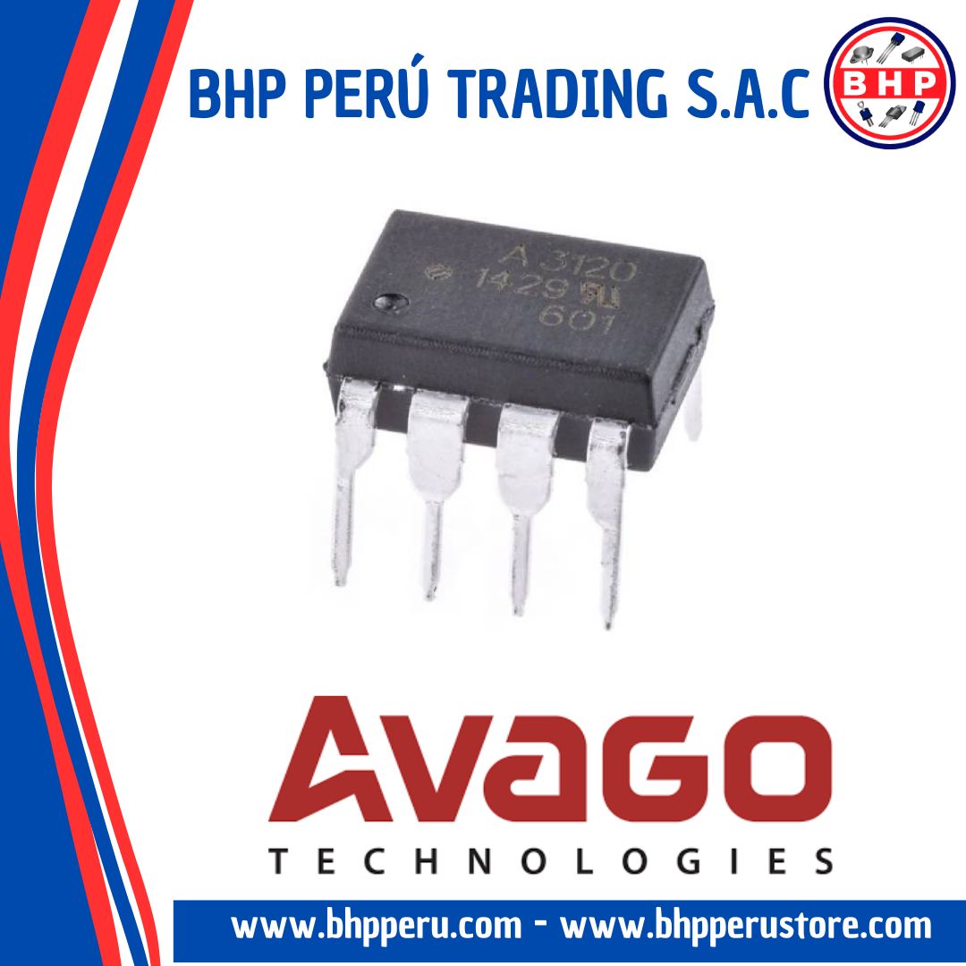 HCPL3120 AVAGO TECHNOLOGIES CIRCUITO INTEGRADO I.C. OPTOCOUPLER IGBT ...