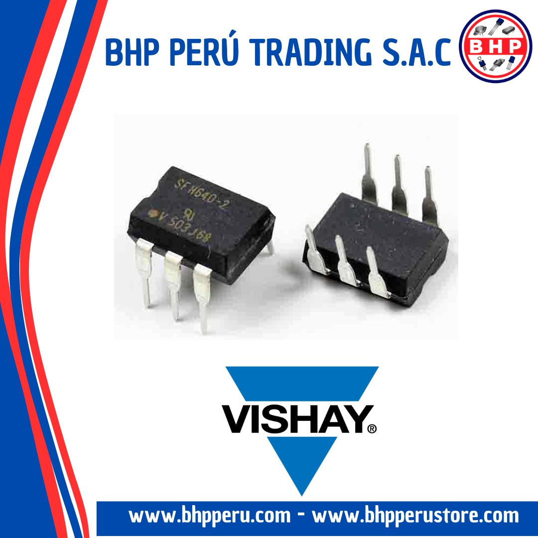 SFH640-2 VISHAY CIRCUITO INTEGRADO I.C. PHOTOTRANSISTOR OUTPUT, WITH BASE DIP-6 – BHP Perú Web