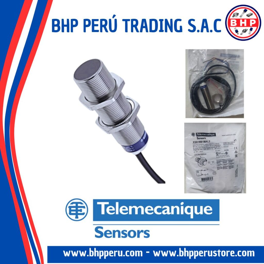 XS618B1MAL2 TELEMECANIQUE SENSOR INDUCTIVO DE PROXIMIDAD XS6 M18, L ...