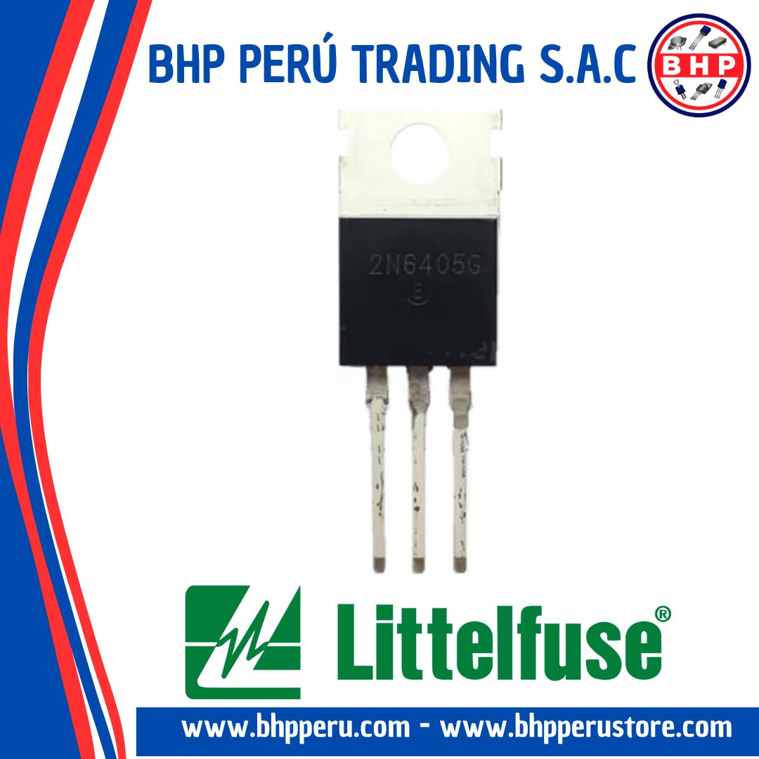 2N6405G LITTELFUSE TRANSISTOR THYRISTOR SCR 800V 16A / 800V. TO-220AB ...
