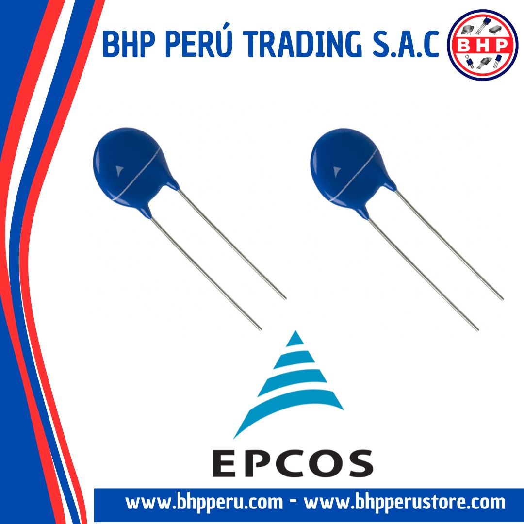 S14K510 EPCOS / TDK VARISTOR MOV 510VRMS DISC 14MM. 6KA – BHP Perú Web