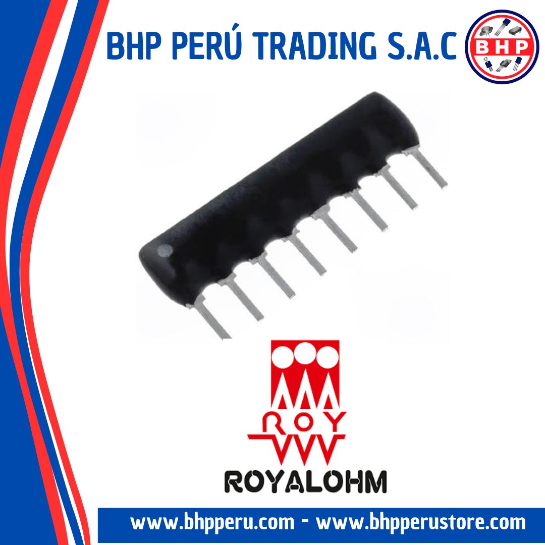 RNLA08G0102B0E ROYAL OHM RESISTOR NETWORKS & ARRAYS 1K OHM. 8-PIN – BHP ...