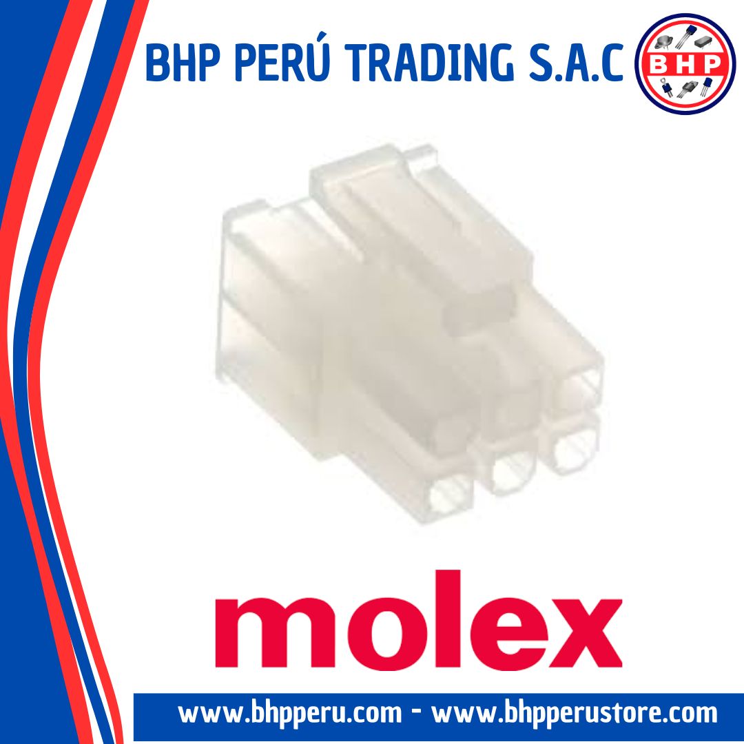 39-01-2060 MOLEX CONNECTOR RECEPTABLE 6-POS DUAL – BHP Perú Web