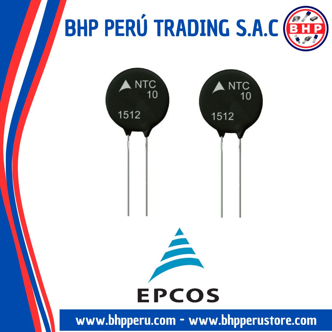 NTC-10 EPCOS TERMISTOR CURRENT LIMITER 10 OHM. 20% – BHP Perú Web