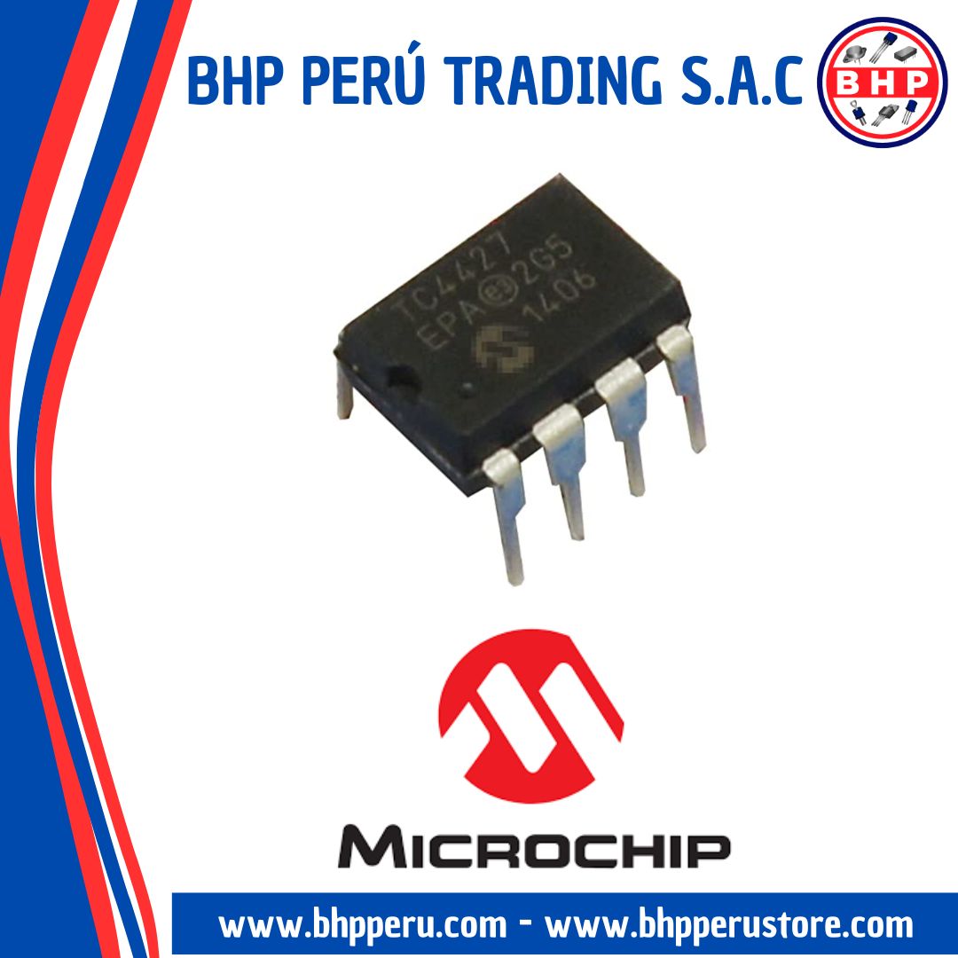 TC4427EPA MICROCHIP TECHNOLOGY CIRCUITO INTEGRADO GATE DRIVER LOW-SIDE ...